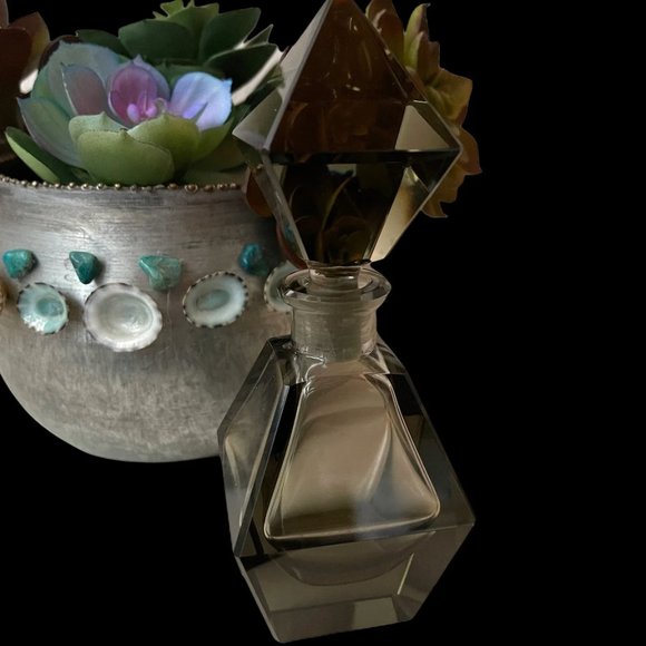 Accents | Stunning Vintage Perfume Bottle Heavy Glass Perfume Bottle ...